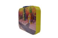 China DADI Customized Metal Tin Lunch Box with Handle Cartoon Printing Suitcase Box for sale
