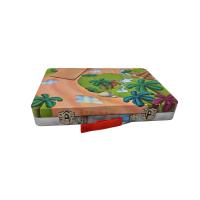 China Children Boys Toy Storage Gift Handle Box Board Game Card Building Block Iron Box Durable Rust Resistant Safety Certification for sale