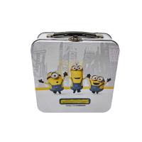 China Portable Reusable Tinplate Metal Lunch Box Food Storage Container with Handle for sale