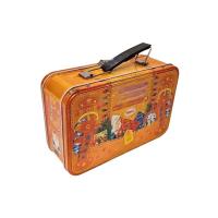 China Portable Reusable Tinplate Metal Lunch Box Food Storage Container with Handle for sale