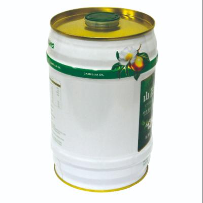 China DADI Round Olive Oil Packaging 3 Liter Edible Food Grade Oil Container for sale