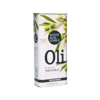 China Custom Empty 500ml 750ml 1L 3L Airtight Square Rectangular Olive Oil Tin Can Packaging Plastic Lids Handle Edible Oil Metal Cans for sale