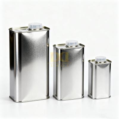 China 250ml 500ml 1.8L 2L 2.5L 3L 4L 5L Food Grade Airtight Square Metal Oil Can Packaging for Premium Liquid Olive Oil for sale