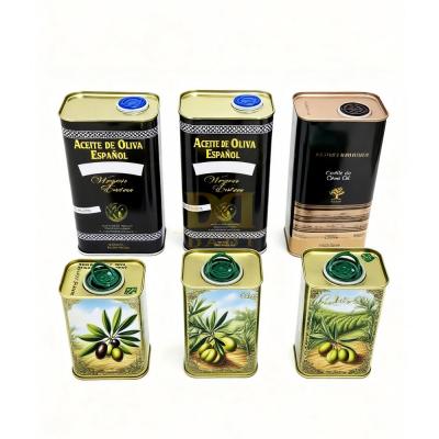 China Metal Can for Cooking Oil Custom Packaging for Liquid Food Storage125ml 250ml 500ml 1L 1.25L 1.45L 1.5L 1.6L Oil Cans Tin Can for sale