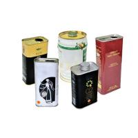 China Dadi Weiye 250ml 500ml 1L 2L 5L Custom Printing Olive Oil Can Rectangle with Lid Food Grade for sale