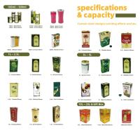 China Factory Tin Can Custom 250ml 500ml 750ml 1L 1.25L Empty Container for Extra Virgin Olive Oil Food Grade Liquid Packaging for sale
