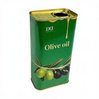 China Premium Olive Oil Tin Can Custom Printed 250ml 500ml 1L 1.5L 2L Metal Packaging for Extra Virgin Olive Oil Export Bulk Supply for sale