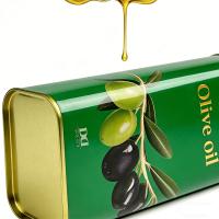 China Premium Olive Oil Tin Can Custom Printed 250ml 500ml 1L 1.5L 2L Metal Packaging for Extra Virgin Olive Oil Export Bulk Supply for sale