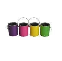 China DADI 4 Liter Chemical Paint Tin Bucket with Metal Handle for sale