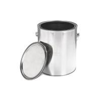 China Wholesale High Quality Empty Round Metal Paint Tin Cans With Lever Lid Customized Color Logo Painting for Paint Candle Packaging for sale