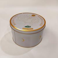 China DADI Custom Cookie Tins with Lids , Round Gift Tin , Baking Cake Container , Mooncake Box for sale