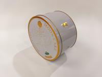 China DADI Custom Cookie Tins with Lids , Round Gift Tin , Baking Cake Container , Mooncake Box for sale