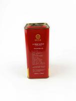 China Premium Red Metal Tin Can Peanut Oil Rectangular Iron Can Edible Oil with Handle 2L 2Liters for sale