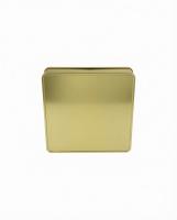 China Luxury Gold Square Tin Gift Box Filled Premium Metal Packaging Perfect Gift for Dry Fruit Dates Snack for sale