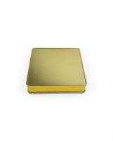 China Luxury Gold Square Tin Gift Box Filled Premium Metal Packaging Perfect Gift for Dry Fruit Dates Snack for sale