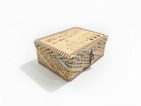 China Vintage Yellow Metal Tin Box with Custom Logo Printing - Rectangular Storage Tin for Gifts and Collectibles for sale