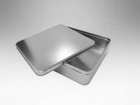 China Customized Design Square Silver Metal Tin Box No Printing - Premium Gift Storage Package Snack Cookie Cake Biscuit Chocolate for sale