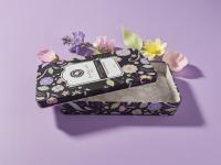 China Vibrant Floral Customized Rectangular Tin Box with Beautiful Botanical Design for Candy, Chocolate, Cookie with Inner Printing for sale