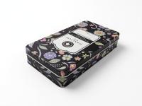 China Vibrant Floral Customized Rectangular Tin Box with Beautiful Botanical Design for Candy, Chocolate, Cookie with Inner Printing for sale