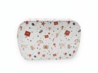 China Dadi Customized Shape Irregular Rounded Rectangular Metal Storage Tin for Cookies Snacks Candies Gifts and Kitchen Organization for sale