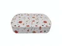 China Dadi Customized Shape Irregular Rounded Rectangular Metal Storage Tin for Cookies Snacks Candies Gifts and Kitchen Organization for sale