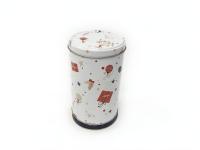 China Dadi Customized with Music Cylindrical Metal Storage with Lid Round Rotatable Tin Can for Cookies, Snacks & Gift Packaging for sale