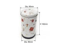 China Dadi Customized with Music Cylindrical Metal Storage with Lid Round Rotatable Tin Can for Cookies, Snacks & Gift Packaging for sale