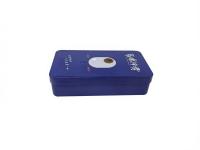 China Customized Dadi Rectangular Tin Storage Box with Lid Durable Metal Canister for Cookies, Biscuits, Candies and Snacks for sale