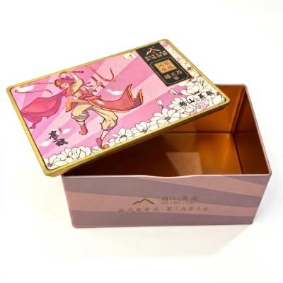 China DADI Custom Logo Tinplate Candy Snack Cake Gift Box for Food Packaging for sale