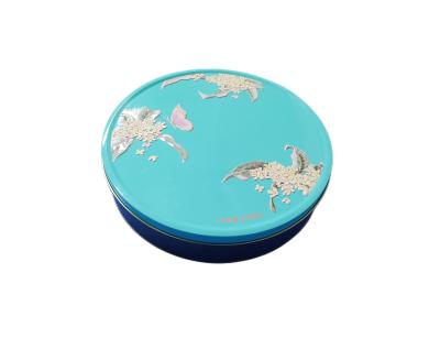 China DADI Custom Food Grade Metal Tin Cookie Box Mooncake Box Biscuit Box for sale
