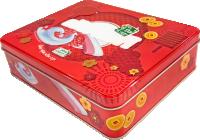 China The Best Design Cute Rectangle Biscuit Cookies Tin Box for sale