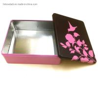 China DADI Custom Rectangle Metal Tins Storage Container with Lids for Cookie Candy Toys Crafts Multupurpose Kitchen Storage Gift Box for sale