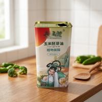 China DADI   1L Food Grade extra Virgin Olive Oil Tin Can  Metal Cooking Oil Cans for sale