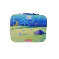 China DADI  Factory Direct Sale Custom Design and Printing Metal Tin Lunch Box with Handle for sale