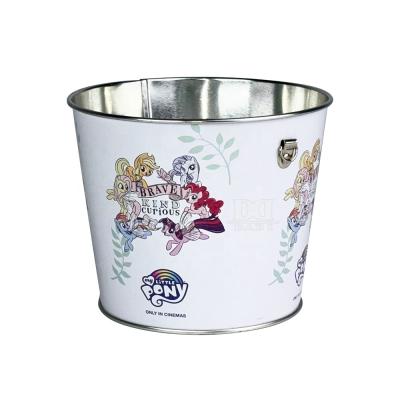 China Custom Tin Bucket or Container for Lollipop Candy and Food for sale