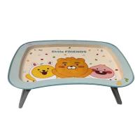China DADI  Custom Printing Food Grade Metal Tin Tray with Foldable Stand for Children for sale