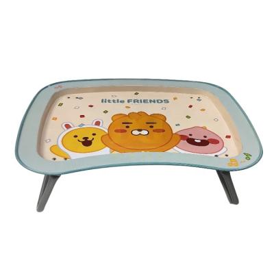 China DADI  Custom Printing Food Grade Metal Tin Tray with Foldable Stand for Children for sale