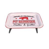 China DADI  Custom Printing Food Grade Metal Tin Tray with Foldable Stand for Children for sale