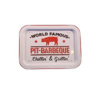 China DADI  Custom Printing Food Grade Metal Tin Tray with Foldable Stand for Children for sale