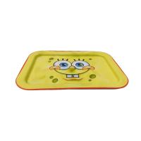 China DADI  Custom Printing Food Grade Metal Tin Tray with Foldable Stand for Children for sale