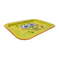 China DADI  Custom Printing Food Grade Metal Tin Tray with Foldable Stand for Children for sale