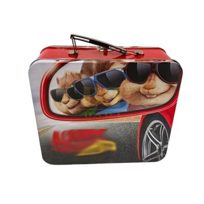 China DADI  Factory Direct Sale Custom Design and Printing Metal Tin Lunch Box with Handle for sale