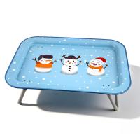 China Metal Lap Desk with Foldable Legs and Matte Finish - 17x12 Inches TV Bed Lap Tray for sale