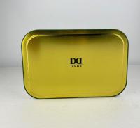 China Christmas Metal Serving Tray, Festive Decorative Tray, Grass Green, Tinplate Tray, Ideal For Parties, Dinners, And Holiday Gatherings for sale