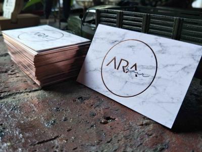 China 0.3-1.2mm Thickness Foil Edge Business Cards With Environmental Protection Ink for sale