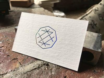 China Luxury Letterpress Businss Card With Laser Silver Foil On Pure Cotton Paper for sale