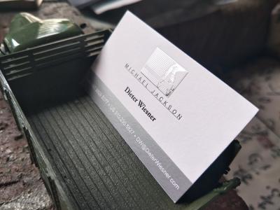 China Silver Foil Stamped Letterpress Foil Business Cards With Embossed Logo for sale