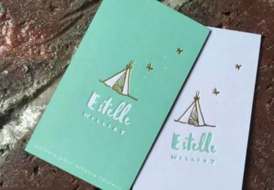 China Square Shaped Letterpress Foil Business Cards Luxury Design For Promotional for sale