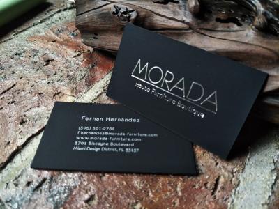 China Professional Simple Silver Foil Business Cards 90*50mm With 0.7mm Thickness for sale