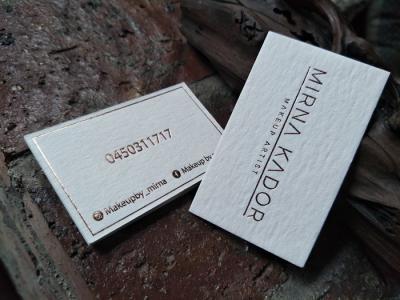 China Fashion Design Rose Gold Foil Business Cards , Custom Made Business Cards for sale